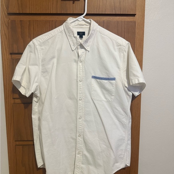 J. Crew | Shirts | J Crew White Shirt With Blue Pocket Trim | Poshmark
